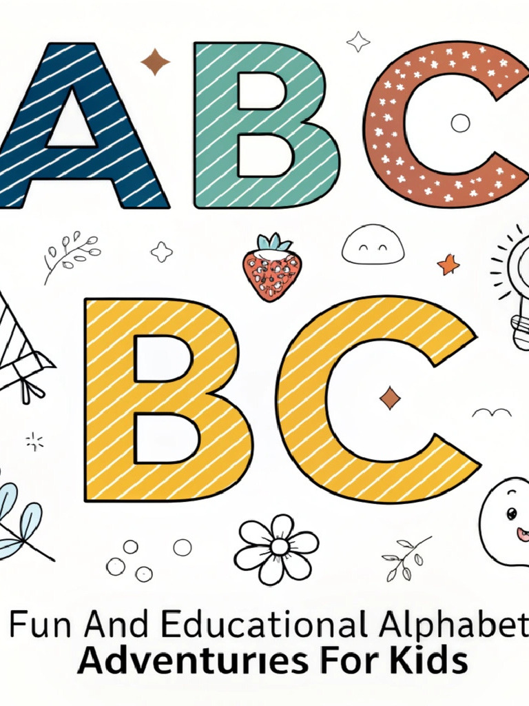 Alphabet Coloring Pages Worksheet in Black and White Illustrative Style ...