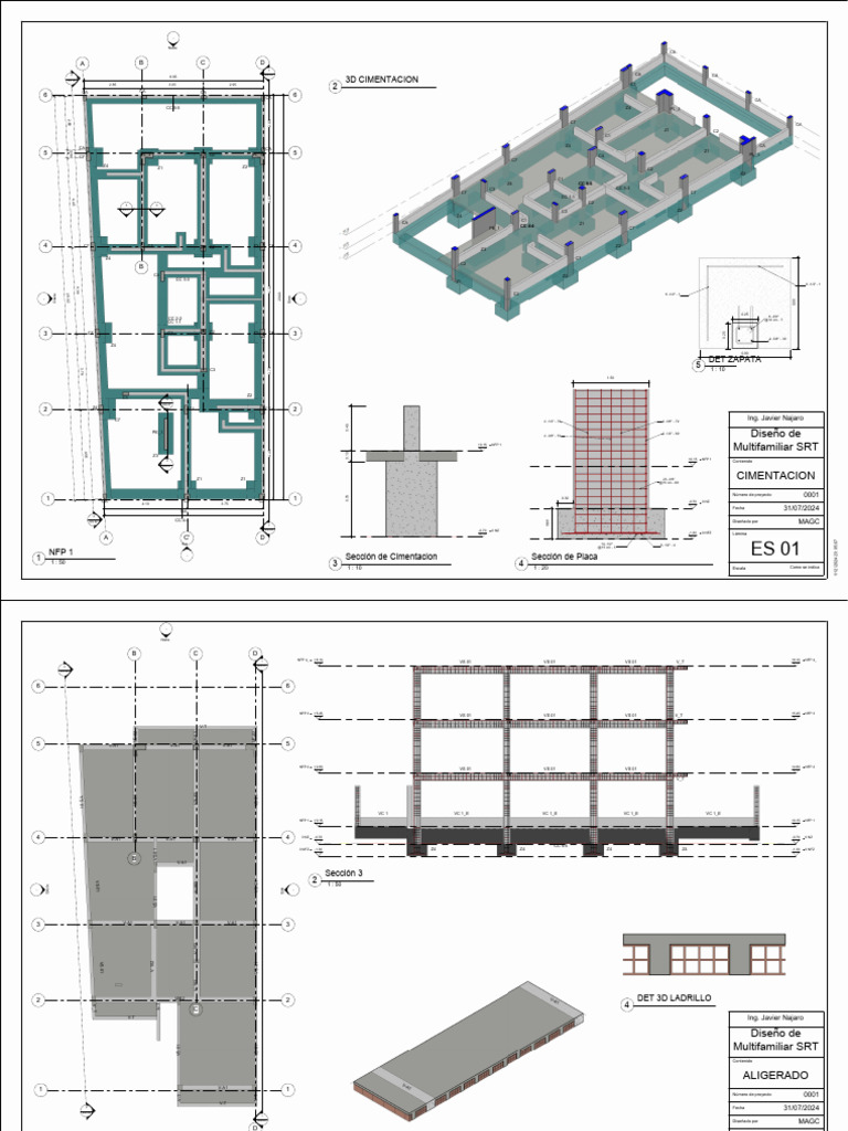 Diseño de Cimentación Multifamiliar SRT | PDF