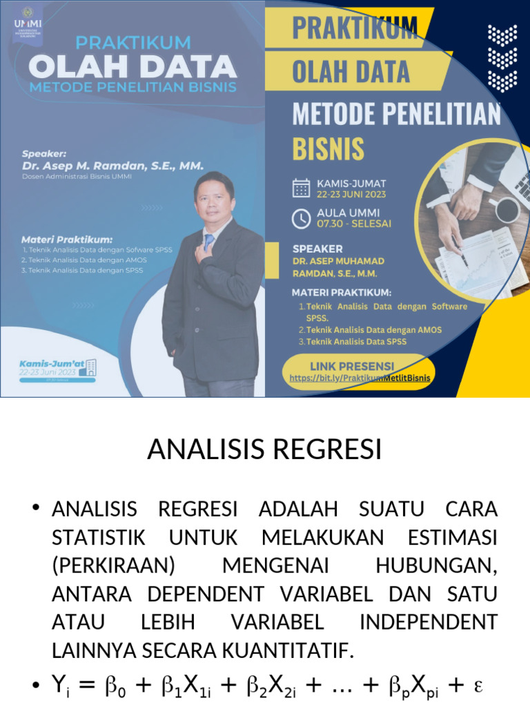 PRAKTIKUM_Analysis Regresi | PDF