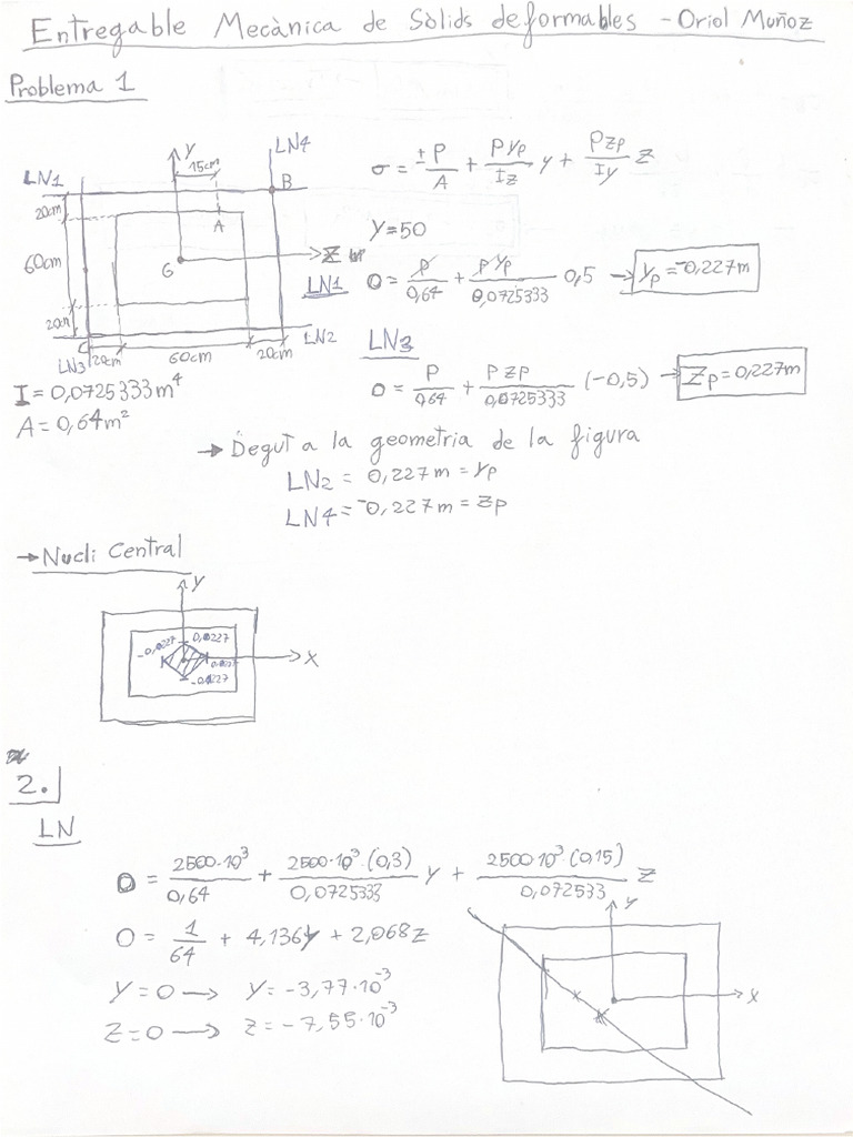 Entregable Mecanica de Solids Deformables | PDF