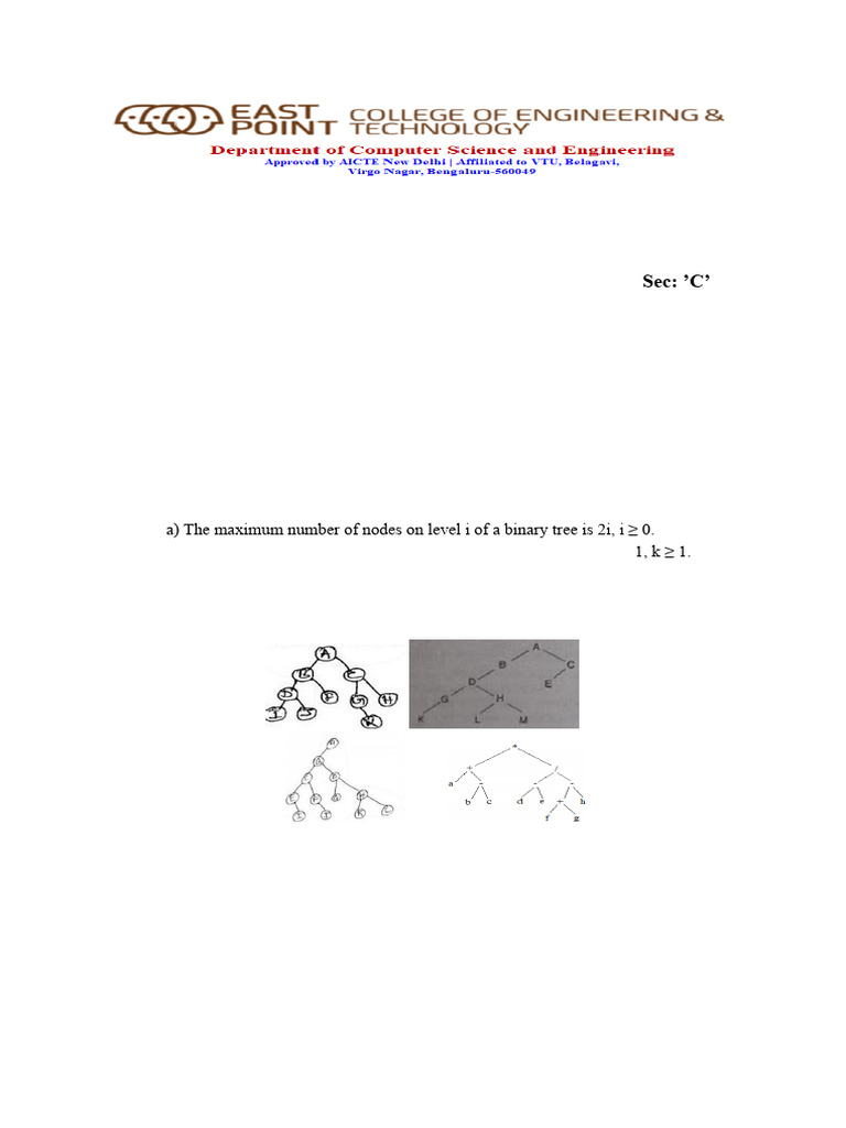IA2-Question Bank Ds | PDF