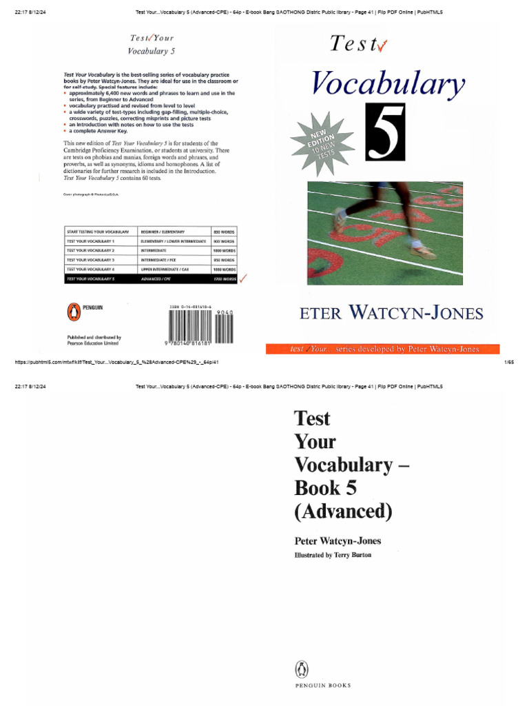 Test Your... Vocabulary 5 (Advanced-CPE) - 64p | PDF | Computer File ...