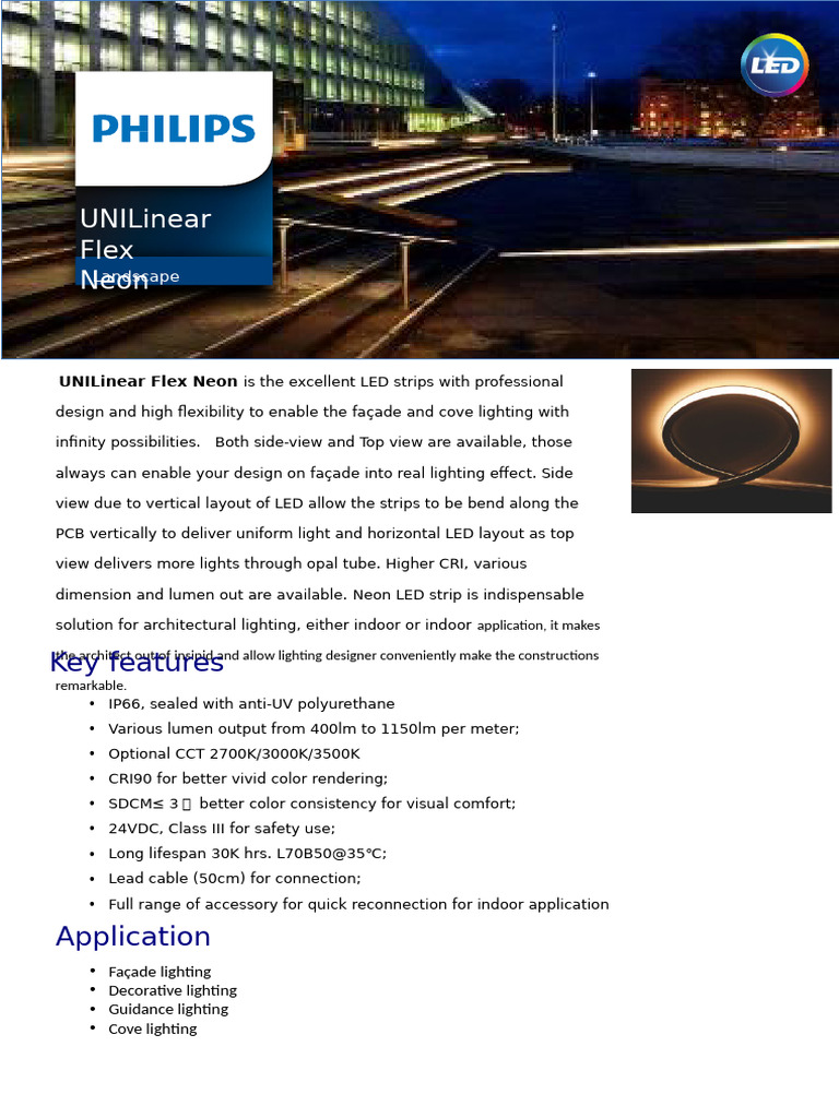 UNILinear Flex Neon_BGC401_201909 (5) | PDF | Lighting | Optics
