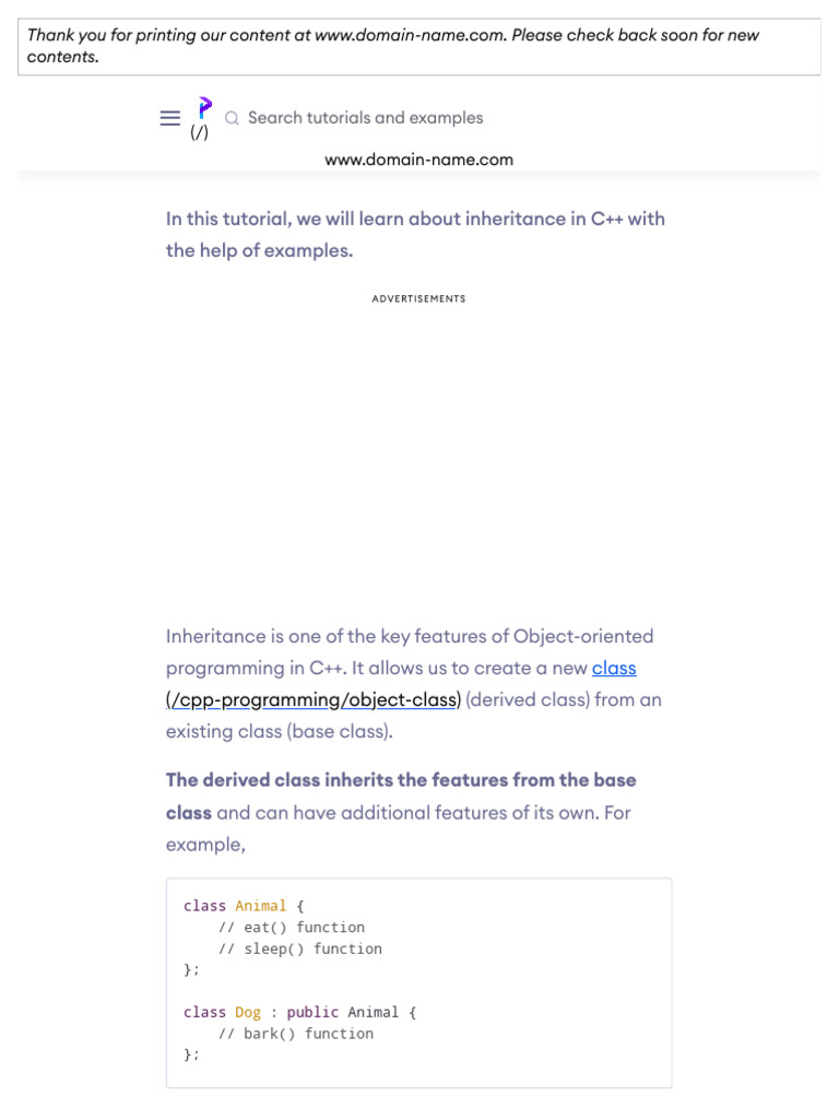 C++ Inheritance | PDF | Inheritance (Object Oriented Programming) | C++