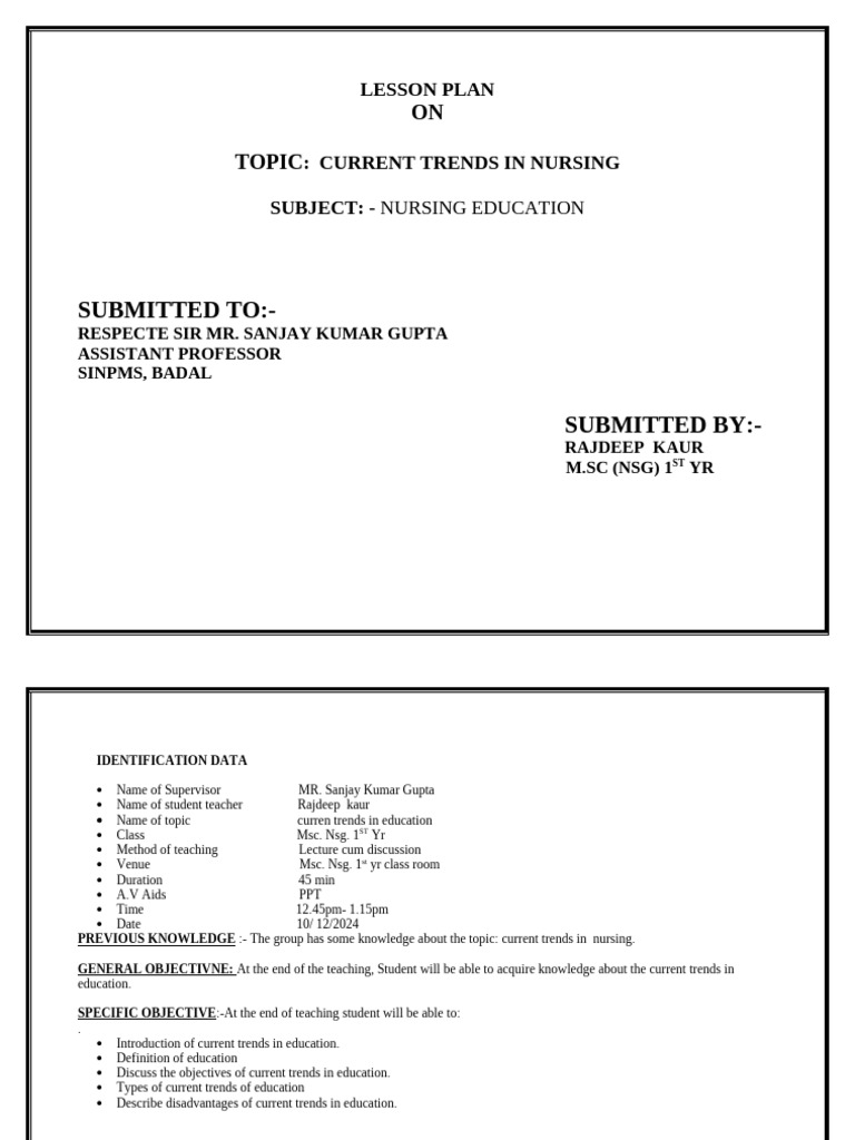 RAJDEEP Lesson Plan | PDF | Methodology | Lesson Plan