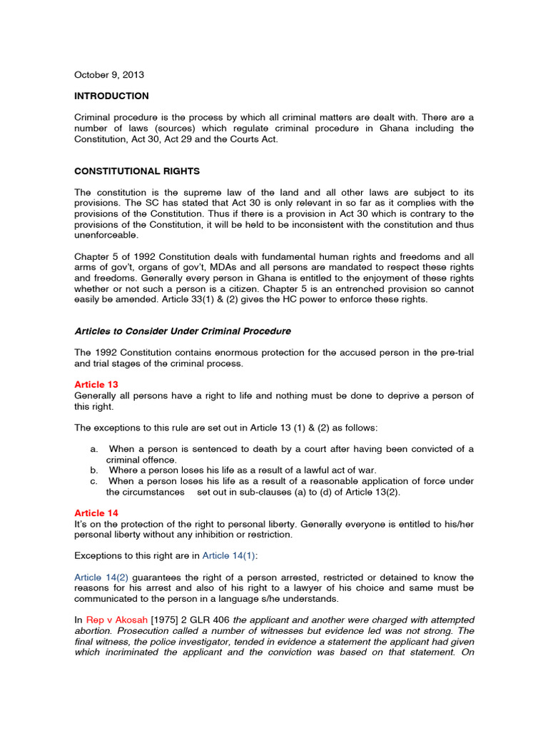 CRIMINAL PROCEDURE | PDF | Bail | Arrest