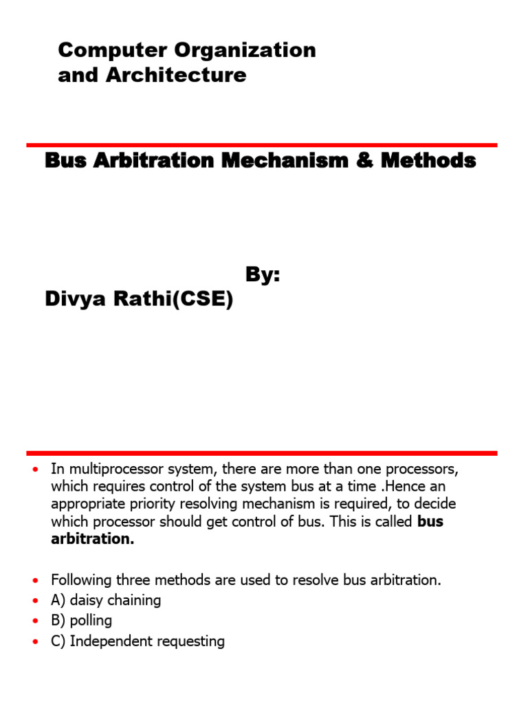 Bus Arbitration | PDF
