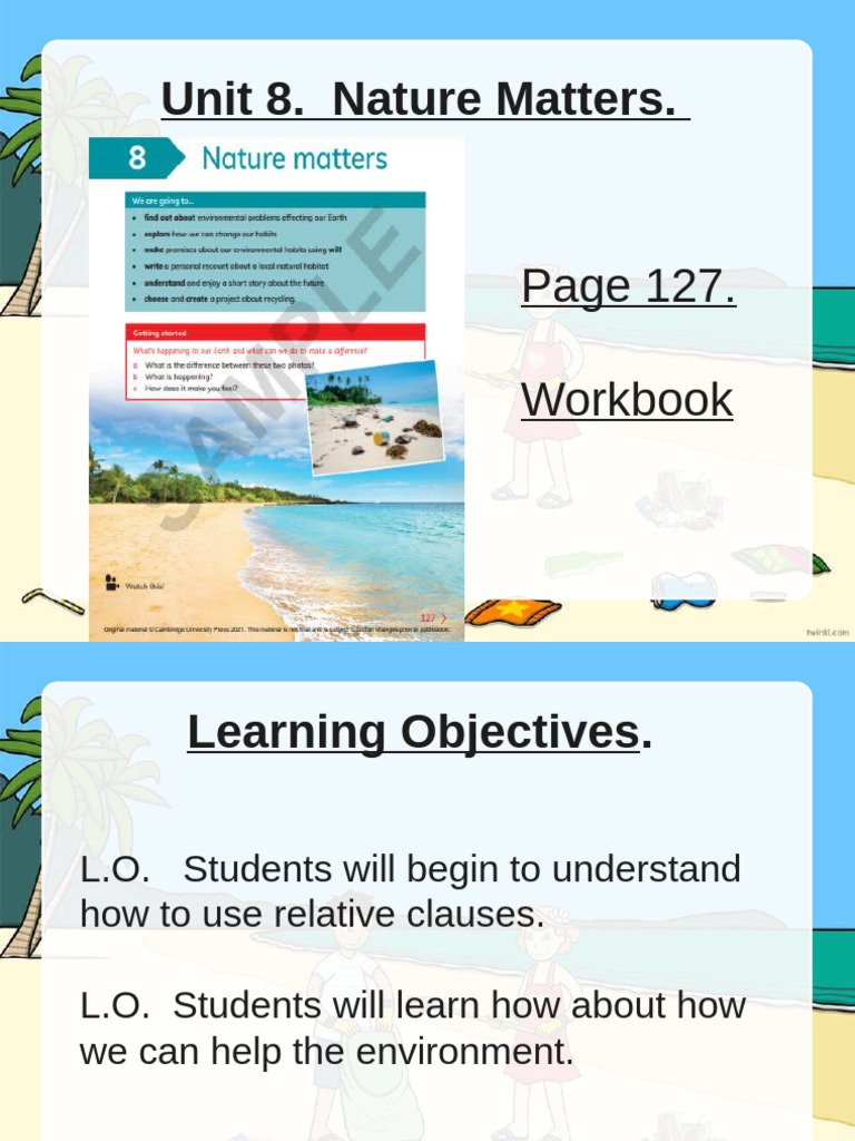 U8 L1+2 Environment Vocab | PDF | Recycling | Natural Environment