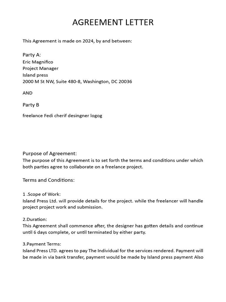 Logo Design Agreement Fedi | PDF