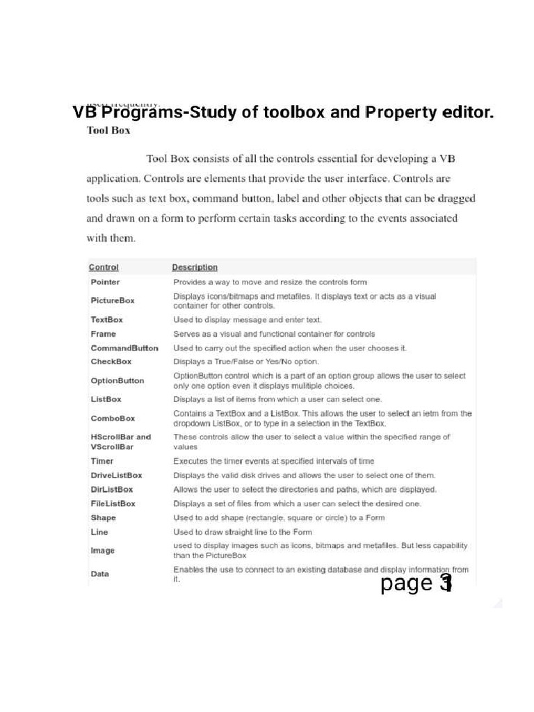 VB Toolbox | PDF