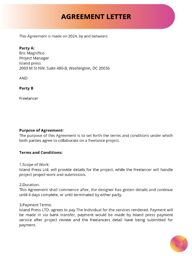 logo design agreement (1) | PDF