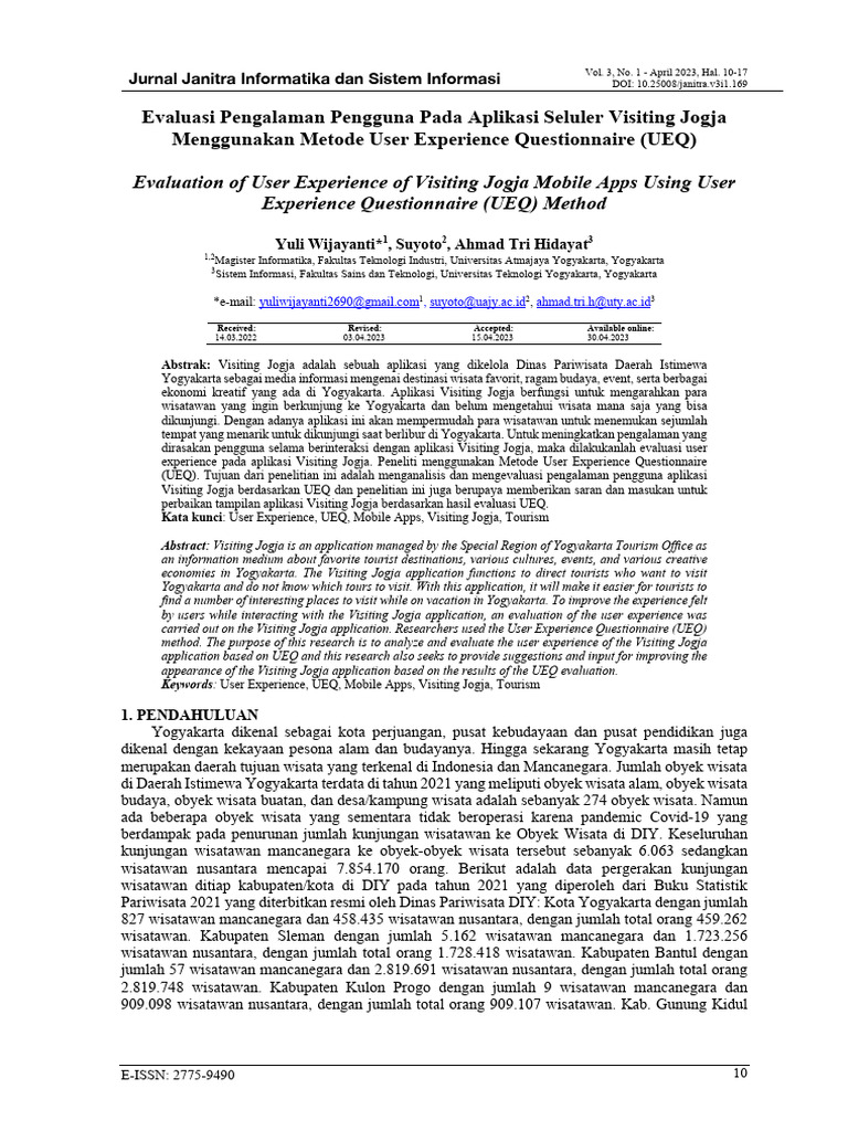 Evaluasi Pengalaman Pengguna Metode User Experience Questionnaire (UEQ ...