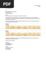 Bulk Booking Request Letter | PDF