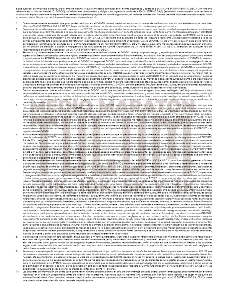 EXONERACION Tulum | PDF | Daños y perjuicios | Menor (ley)