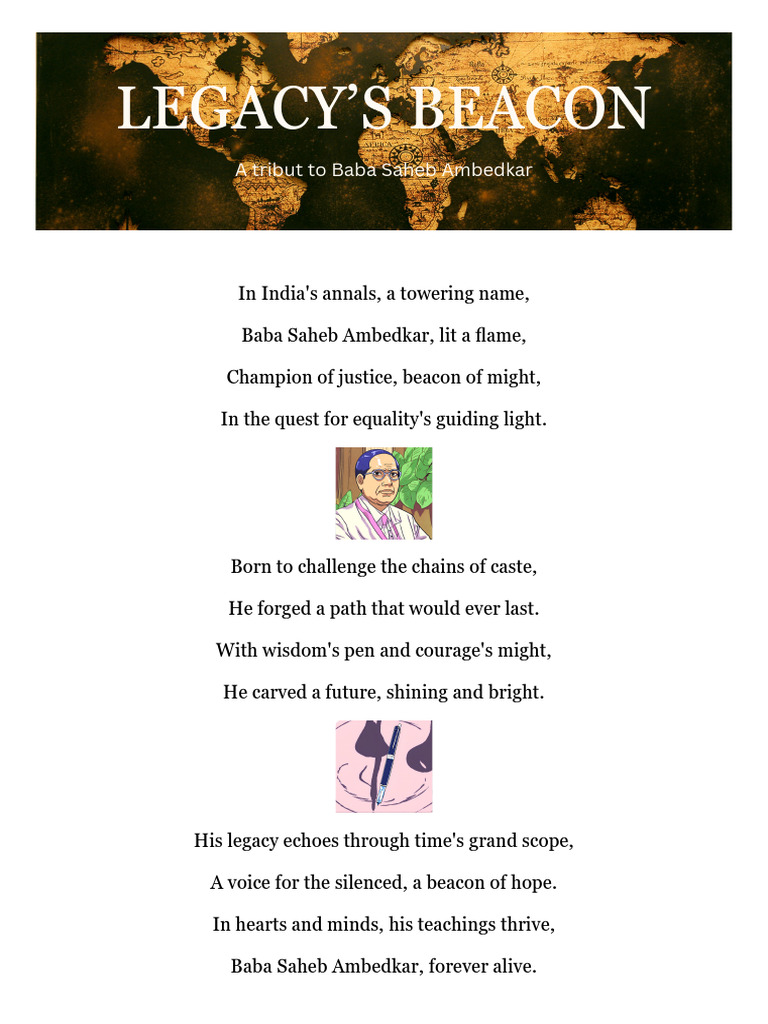 Baba Saheb Ambedkar legacy beacon | PDF