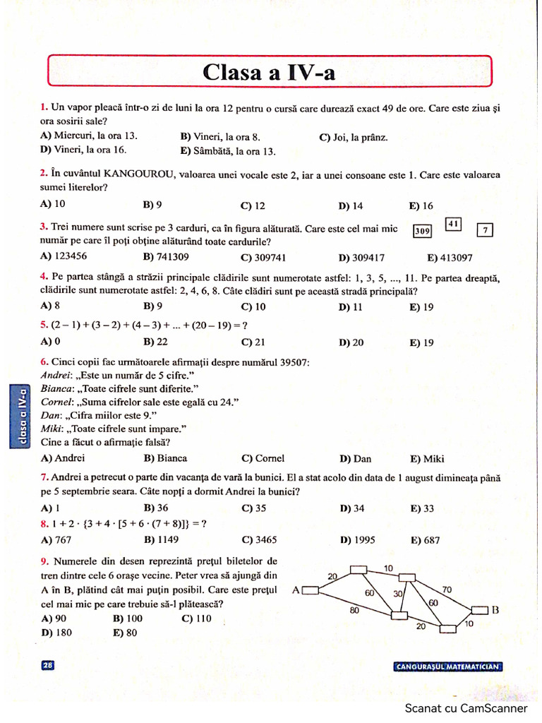 Cangurul Matematician | PDF