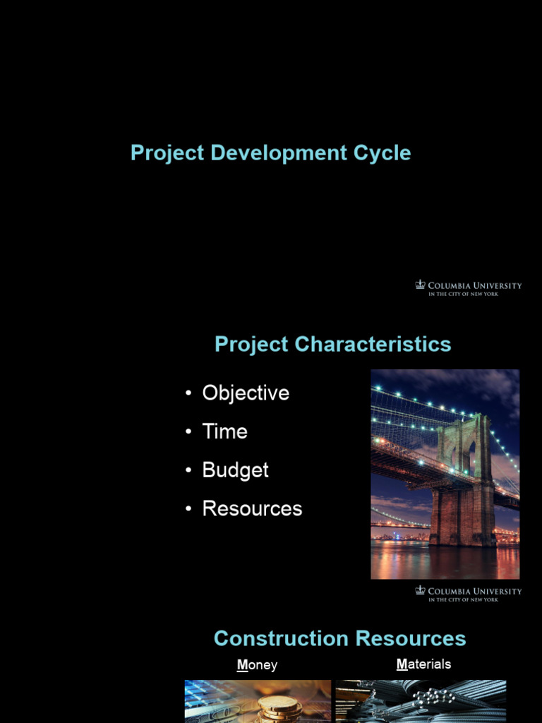 CM1_W2_What is a Project and Project Development Cycle | PDF