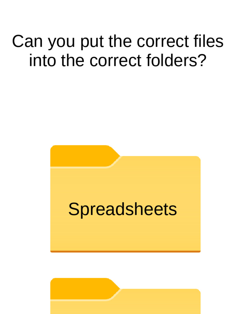 Folders Sorting activity | PDF