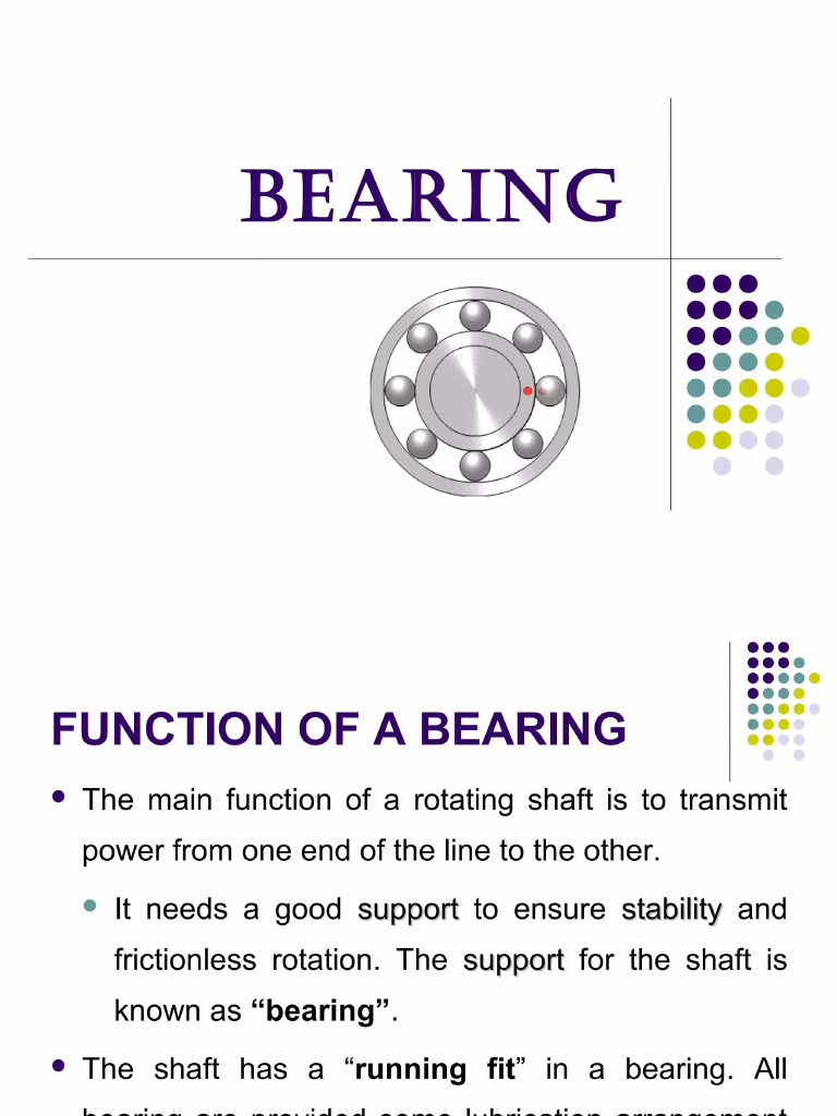 Bearings Types | PDF
