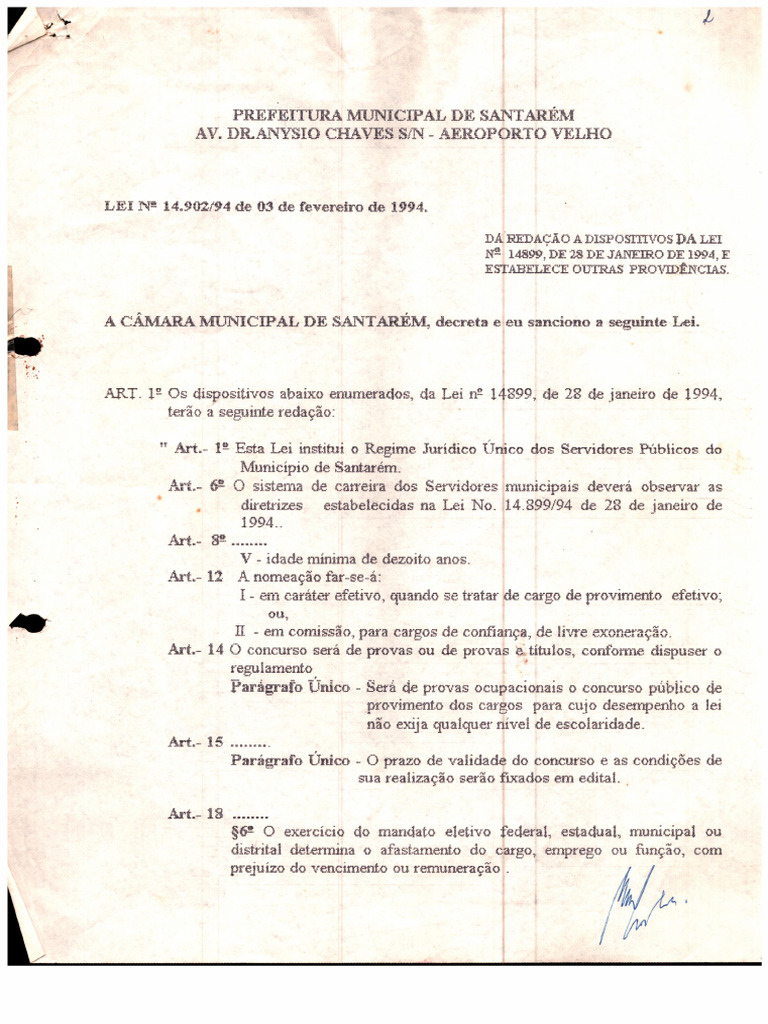 Lei #14.902-94 - Altera - A Lei #14.899 | PDF