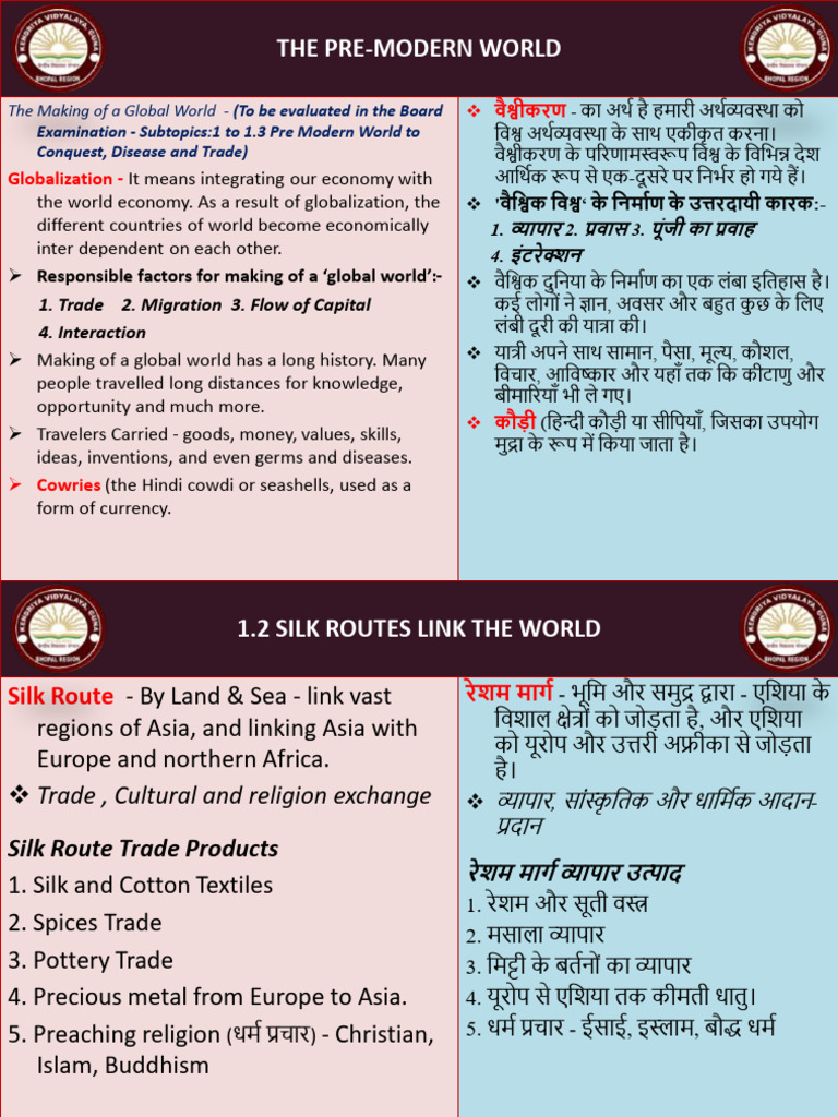 Notes 10th History Ch-3 | PDF