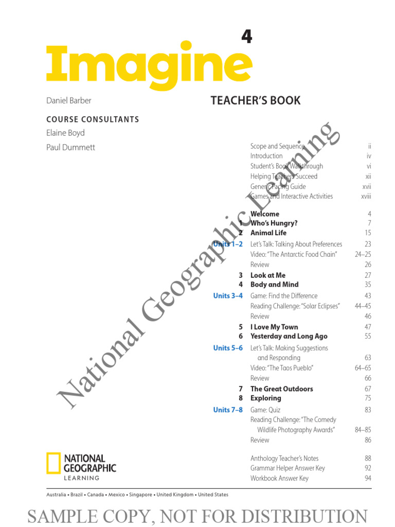 Imagine 4 - Livro Do Professor | PDF | Learning | Teachers