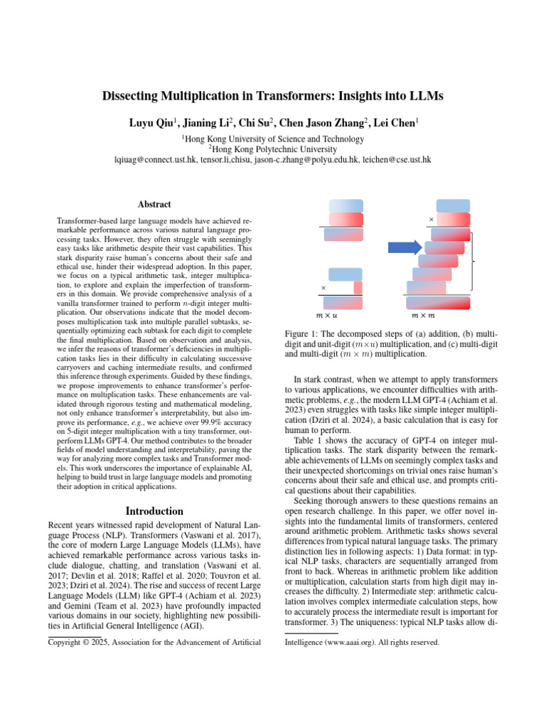 Dissecting Multiplication in Transformers: Insights Into Llms | PDF ...