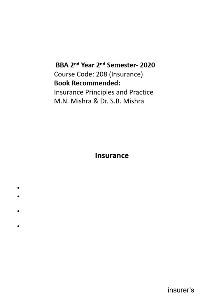 Class-sheet-Insurance | PDF | Insurance | Risk