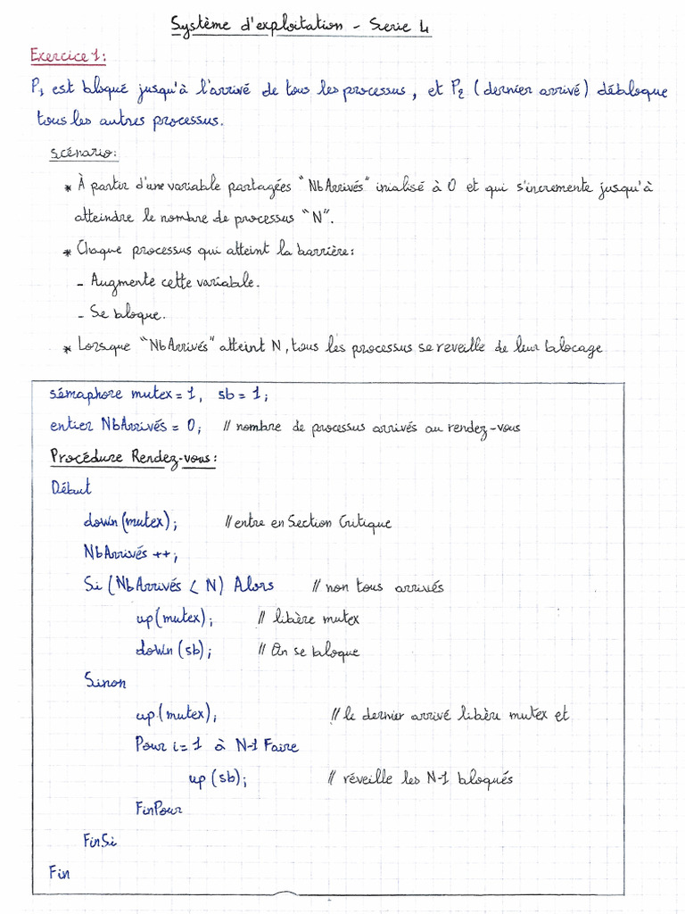 OS - TD 4 Correction | PDF