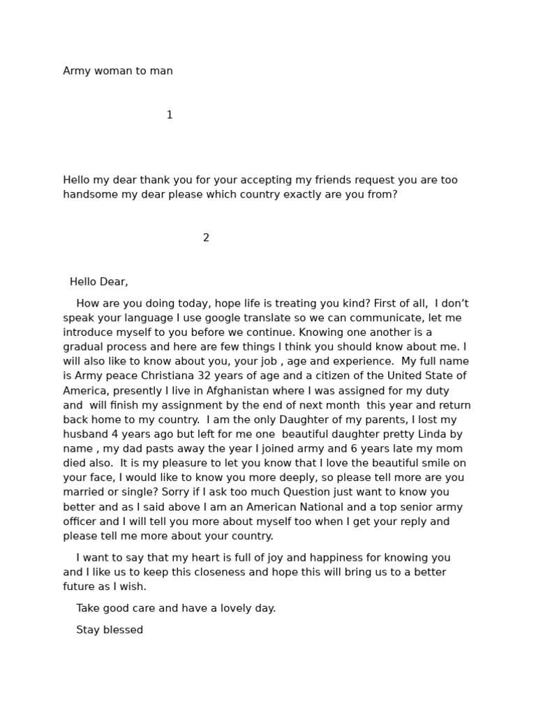 Military Format 1 | PDF | Love