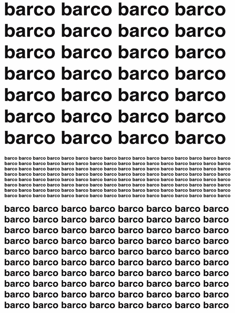 Barco | PDF