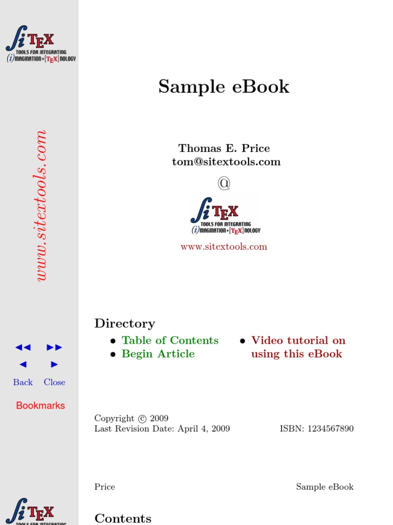 Sample Ebook: Thomas E. Price | PDF