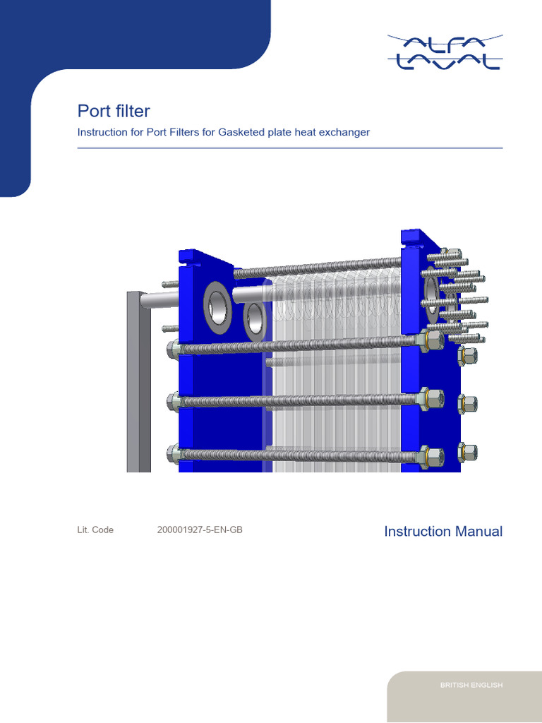 Port Filter Installation Guide | PDF | Recycling | Pump