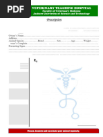 Veterinary Prescription Template Guide | PDF