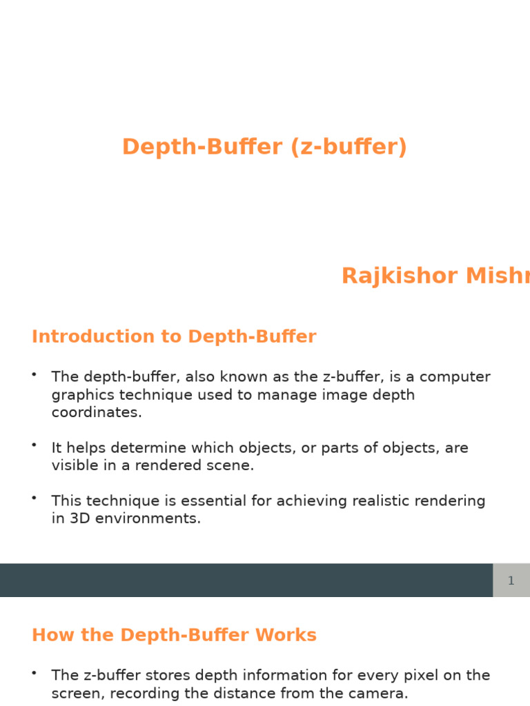 Depth Buffer (Z Buffer) | PDF | Rendering (Computer Graphics) | Computer Graphics