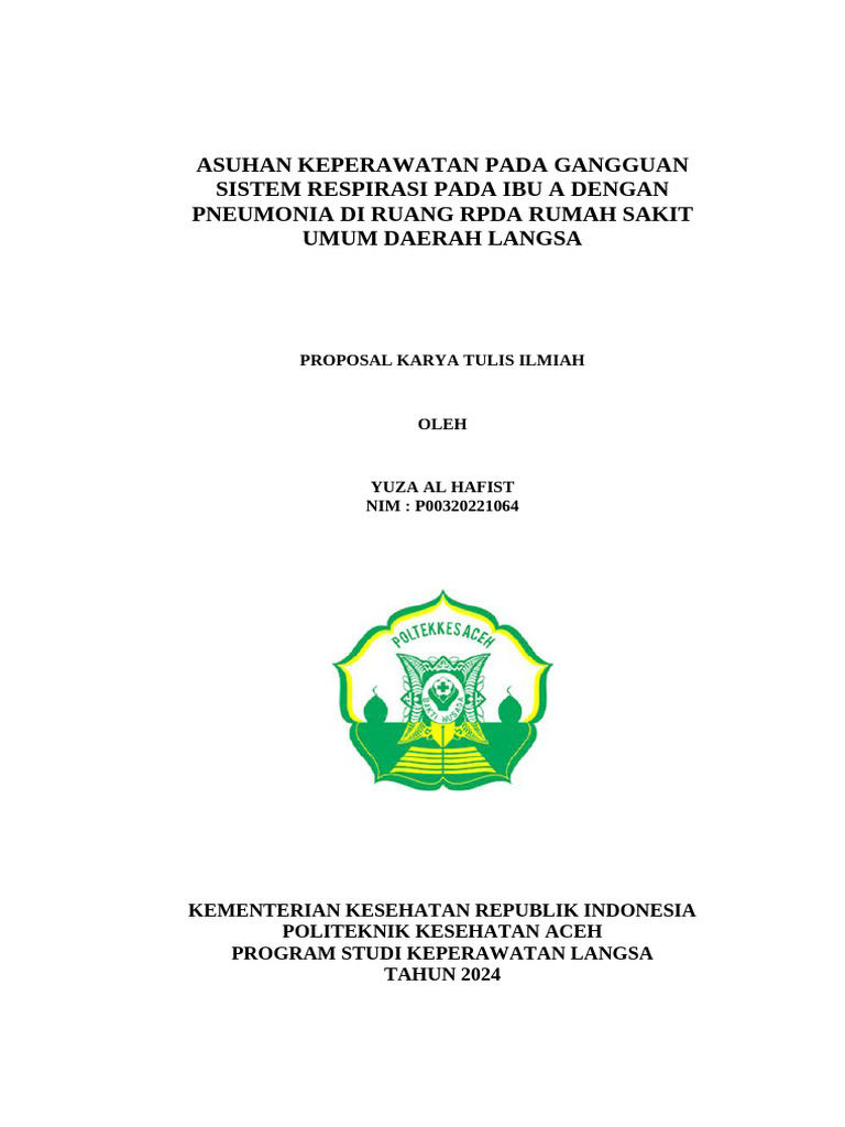 Kti Bab 1 Bab 2 Bab 3 | PDF