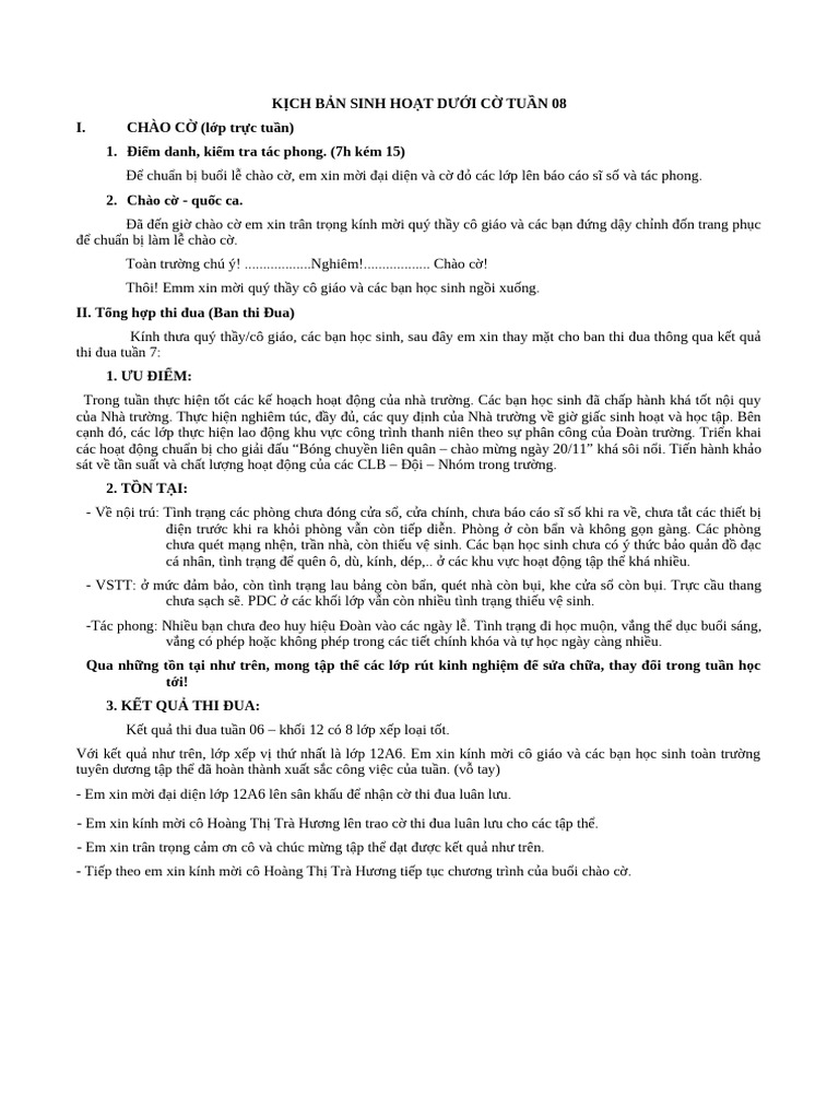 SHDC - TUẦN 07 - 11A1 | PDF