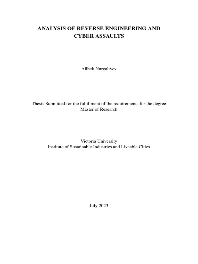 NURGALIYEV_Alibek-THESIS_nosignature | PDF | Cryptography | Encryption NURGALIYEV_Alibek-THESIS_nosignature | PDF | Cryptography | Encryption