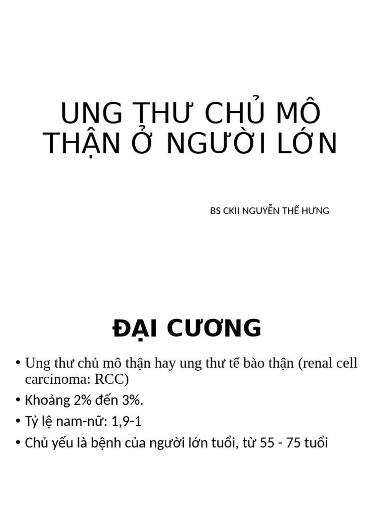UNG THU CHU MO THAN O NGUOI LON-Y4-2024 | PDF