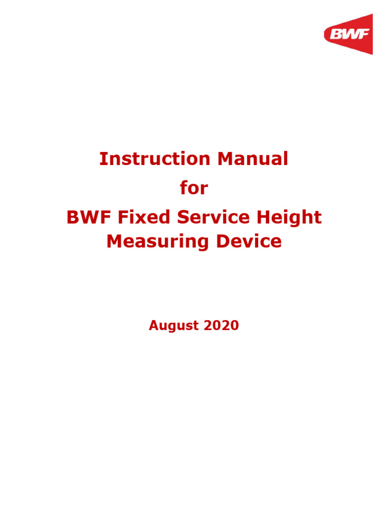 BWF Measuring Device Assembly Guide | PDF | Screw | Manufactured Goods