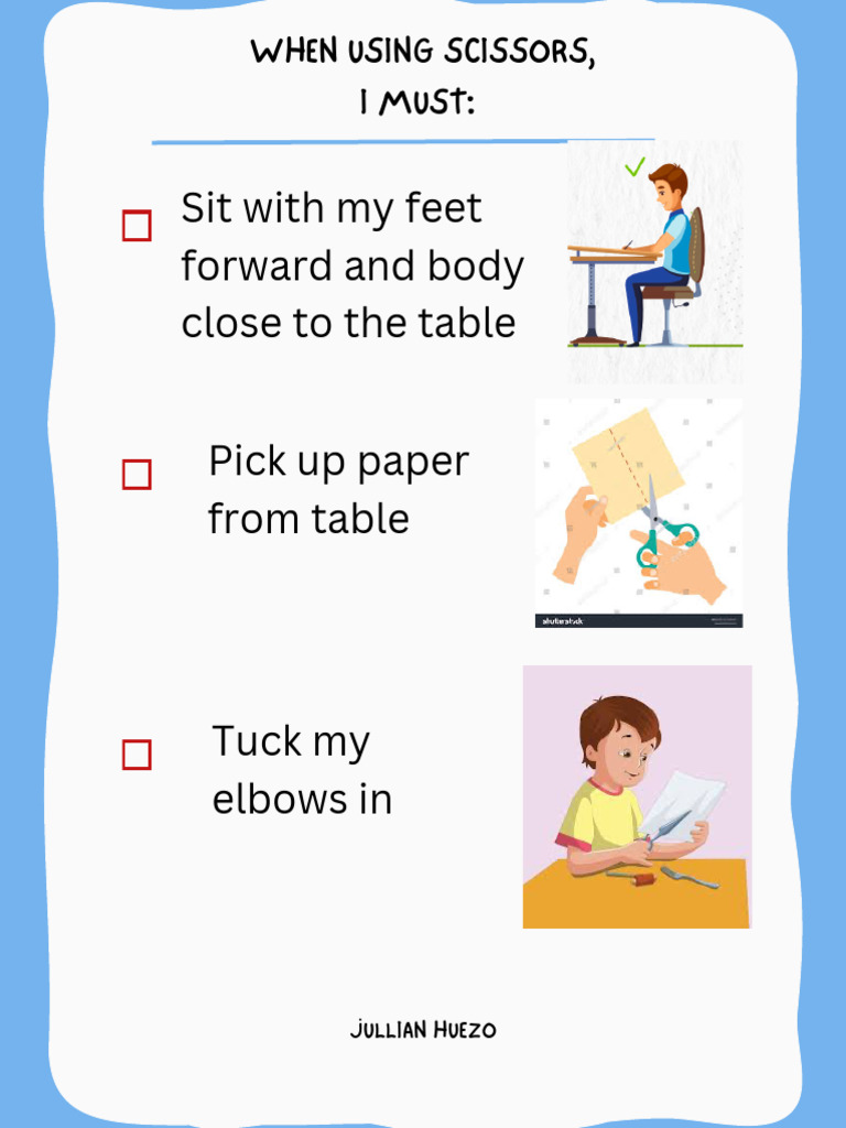 JH - Scissor Cutting Checklist | PDF
