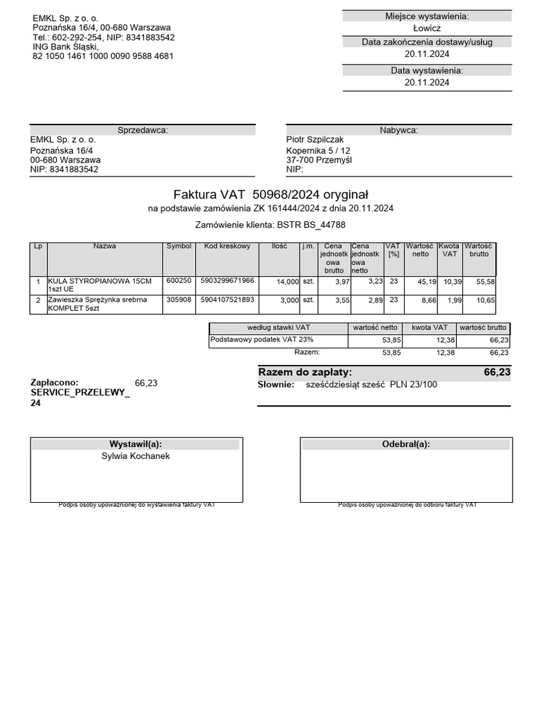 dokument_sprzedazy | PDF
