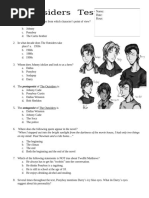 The Outsiders Final Exam | PDF