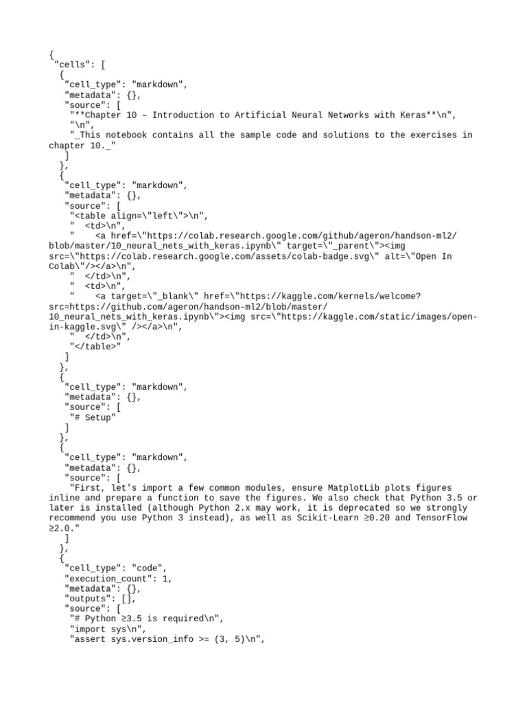 10 Neural Nets With Keras Ipynb Pdf Python Programming Language Artificial Intelligence