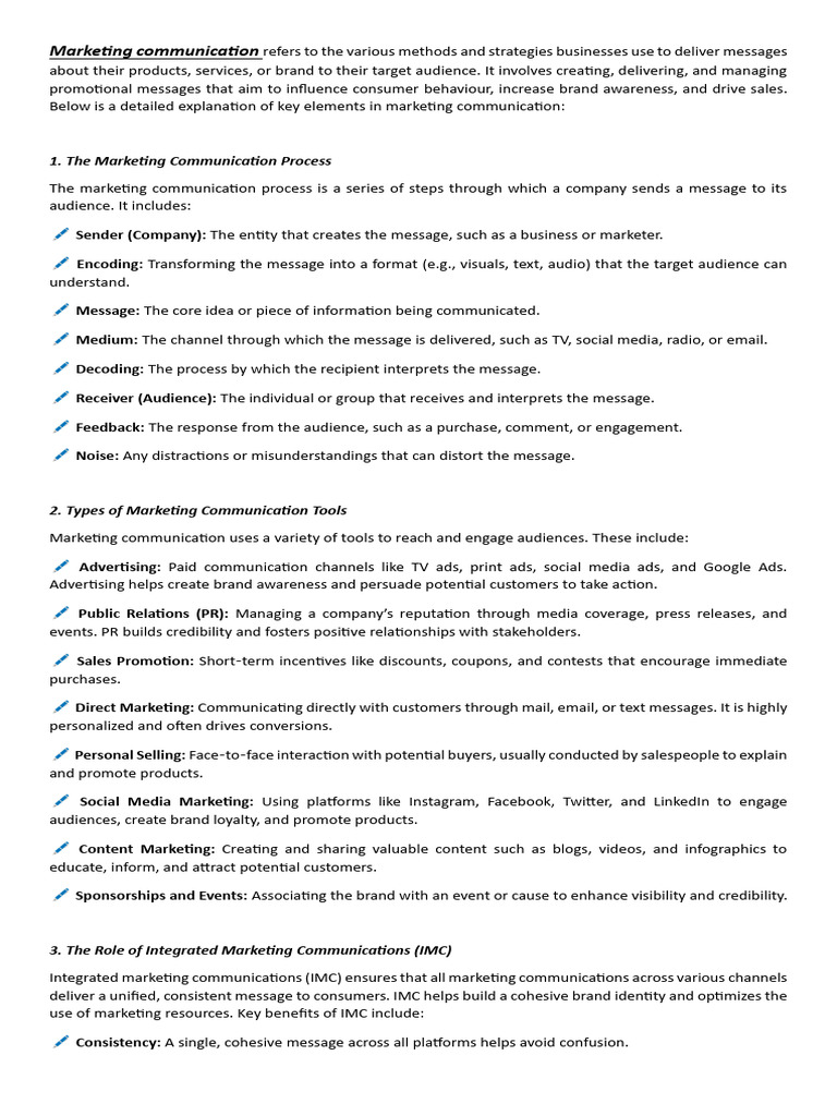 Marketing Communication | PDF | Marketing Communications | Brand