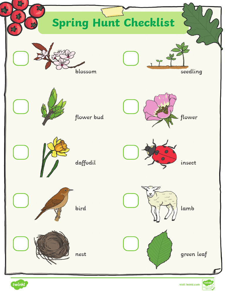 T T 5045 Spring Hunt Checklist - Ver - 2 | PDF