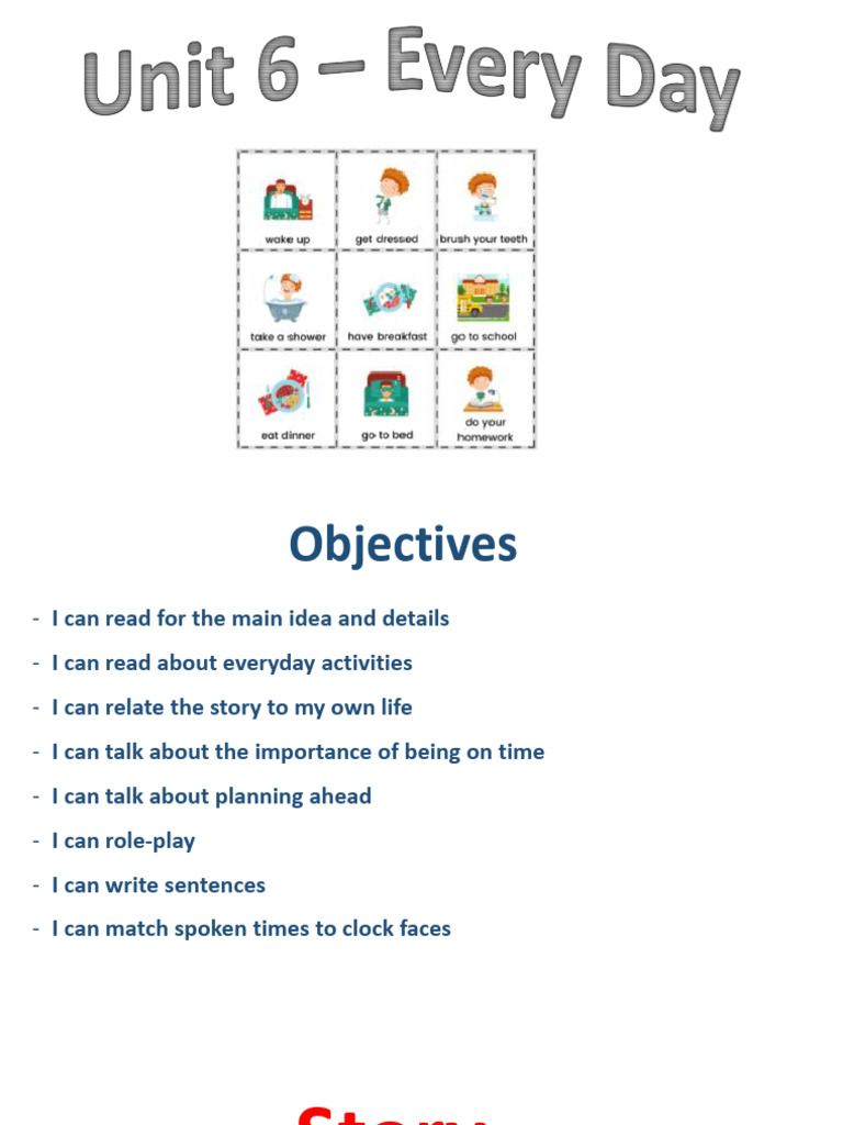 Unit 6 - Every Day (Week 2nd To 6th May) | PDF