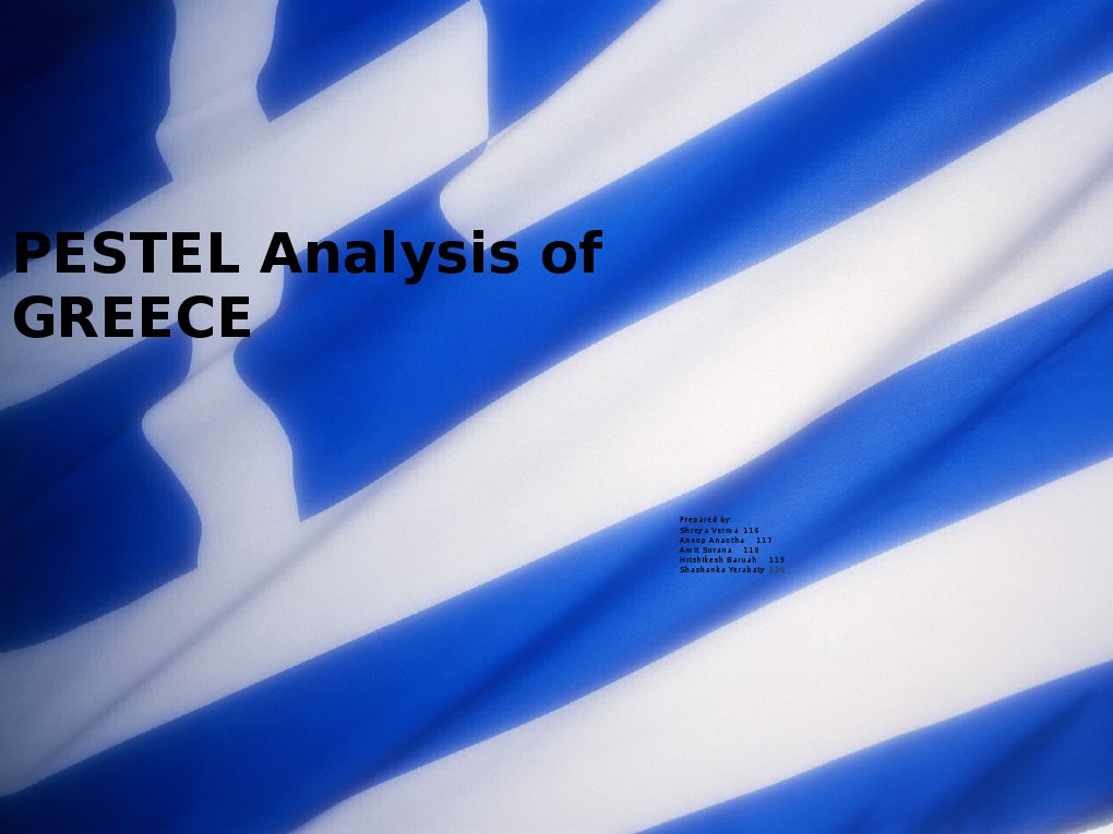 Pestle Analysis of Greece | PDF | Ancient Greece | Environmental Protection