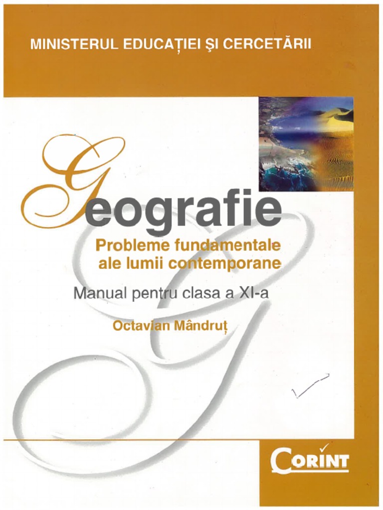 Manual de Geografie Clasa A XI - Corint - Octavian Mandrut | PDF