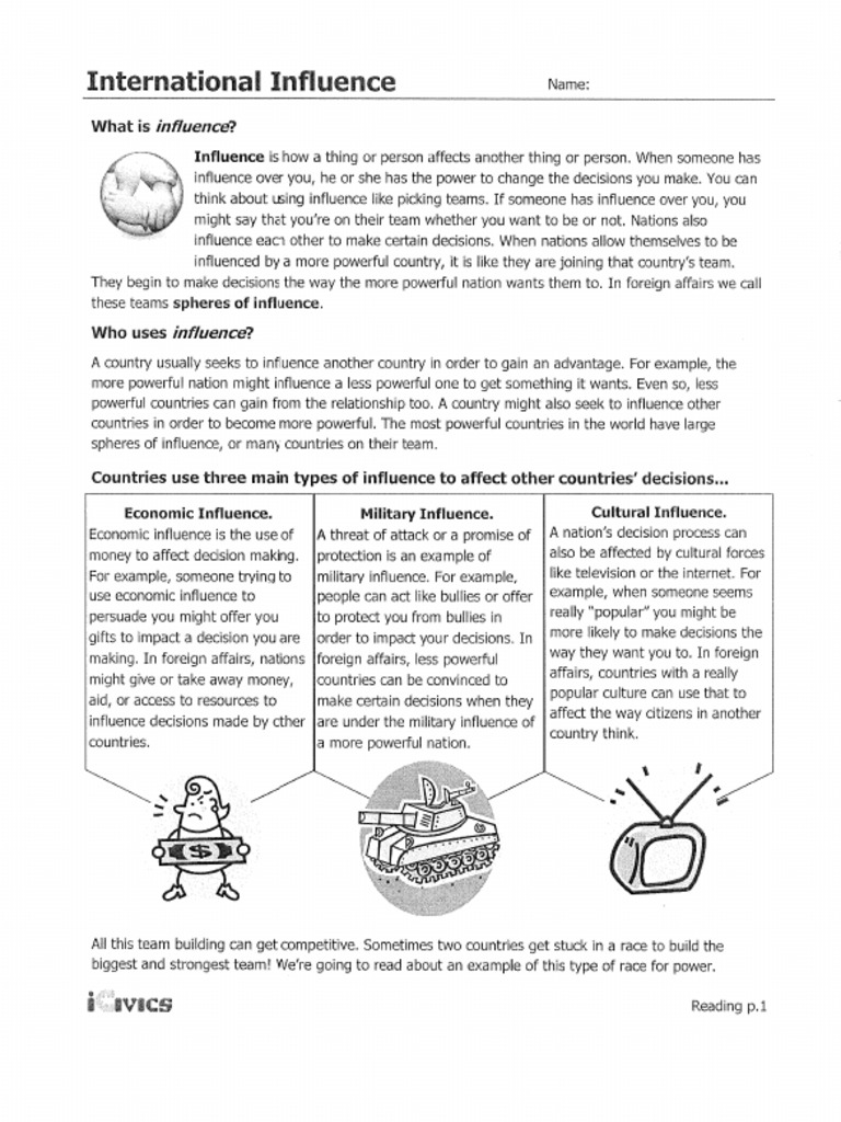 Influences Reading | PDF